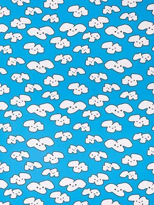 CHASING PAPER Cloud Print Wallpaper - Blue