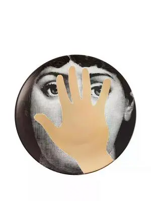 FORNASETTI Tema E Variazioni N.16 Plate - Black