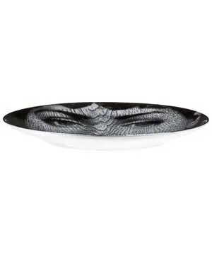 FORNASETTI Face Print Plate - Black
