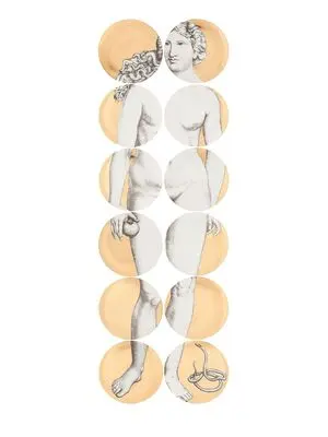 FORNASETTI Set Of 12 Plates - Multicolour