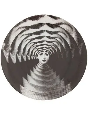 FORNASETTI Plate - Black