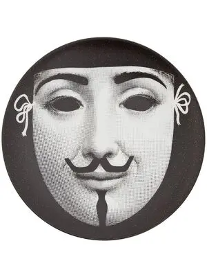 FORNASETTI Plate - Black