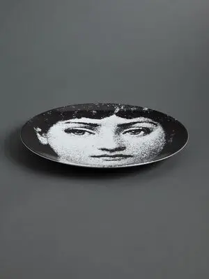 FORNASETTI Plate - Black