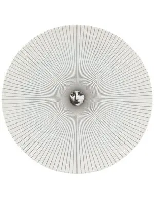 FORNASETTI Printed Plate - White
