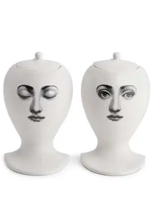 FORNASETTI Graphic-print Jar