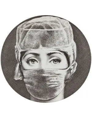 FORNASETTI Plate - Grey