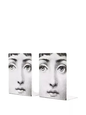 FORNASETTI Viso Bookends - Black