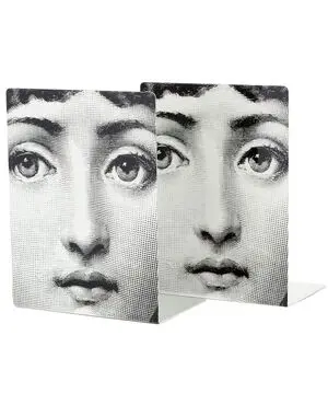 FORNASETTI Viso Bookends Grey