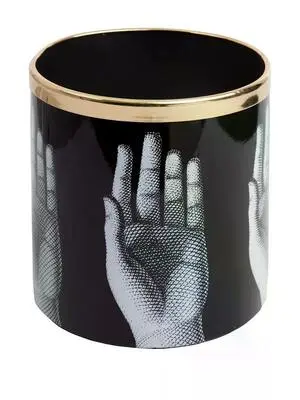 FORNASETTI Hand-print Wastepaper Basket