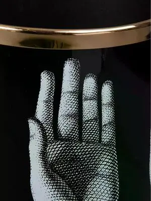 FORNASETTI Hand-print Wastepaper Basket