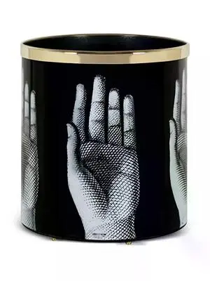 FORNASETTI Hand-print Wastepaper Basket