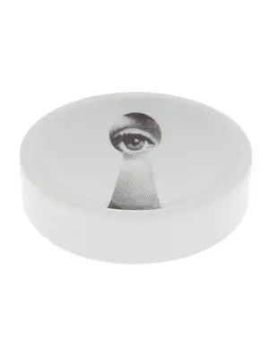 FORNASETTI Printed Ashtray - White