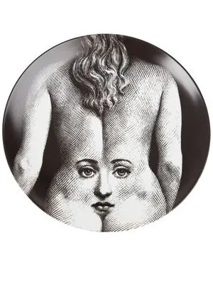 FORNASETTI Plate - Black