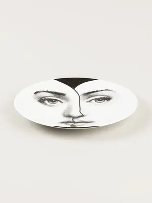 FORNASETTI Double Face Plate - Black