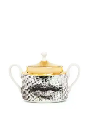 FORNASETTI Tema E Variazioni Sugar Bowl - Black
