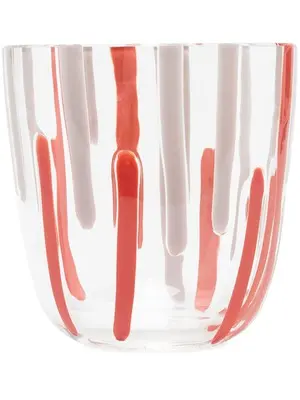 CARLO MORETTI Abstract Stripe Print Glass - White