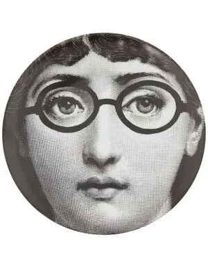 FORNASETTI Plate - Black