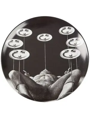 FORNASETTI Plate - Black