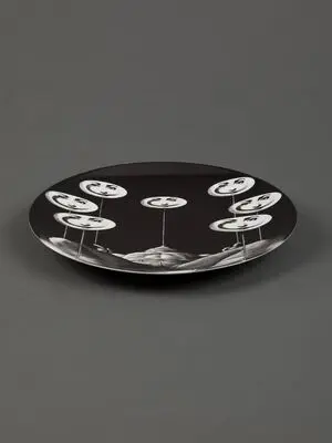 FORNASETTI Plate - Black