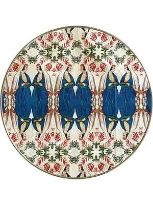LES-OTTOMANS Patch Nyc Circular Tray