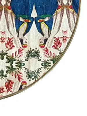 LES-OTTOMANS Patch Nyc Circular Tray