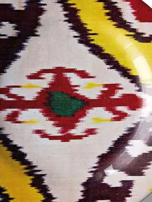LES-OTTOMANS Ikat Ceramic Plate