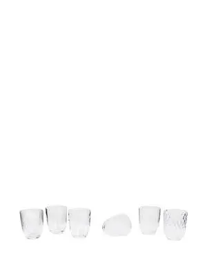NASONMORETTI Idra Water Glass Set Of Six - Neutrals