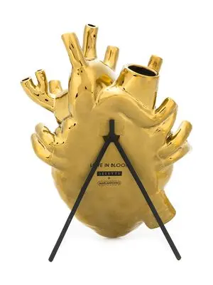 SELETTI Human Heart Sculpture - Gold