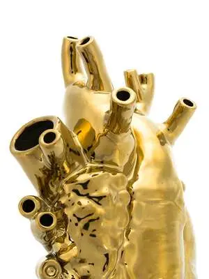 SELETTI Human Heart Sculpture - Gold