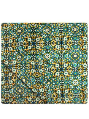 La DoubleJ Tile-print Tablecloth - Blue