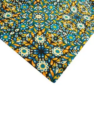 La DoubleJ Tile-print Tablecloth - Blue