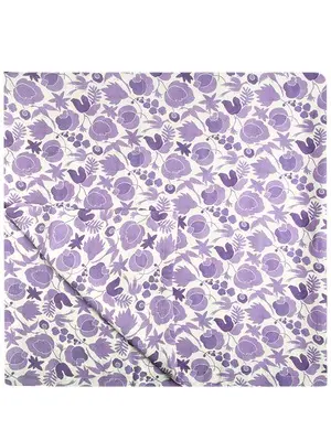 La DoubleJ Small Floral Table Cloth - Purple