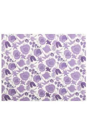 La DoubleJ Floral Print Two-placemat Set - Purple