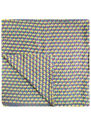 La DoubleJ Geometric Pattern Table Cloth - Pink