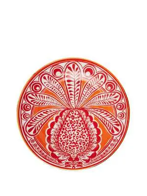 La DoubleJ Pineapple-print Porcelain Dessert Plates