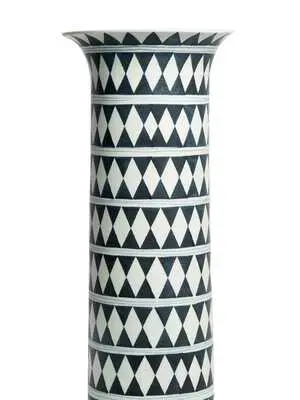 L'Objet Geometric-pattern Porcelain Vase