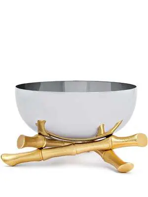 L'Objet Small Bambou Bowl - Metallic