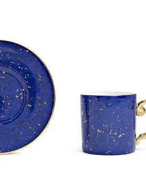 L'Objet Lapis Espresso Cups And Saucers - Blue