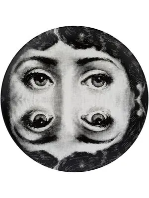 FORNASETTI Mirror Cameo Plate