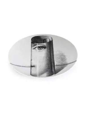 FORNASETTI Scroll Cameo Plate