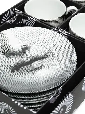 FORNASETTI Tema E Variazioni Tea Set - White