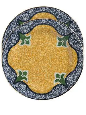 La DoubleJ Graniglia Dessert Plates (set Of 2) Yellow