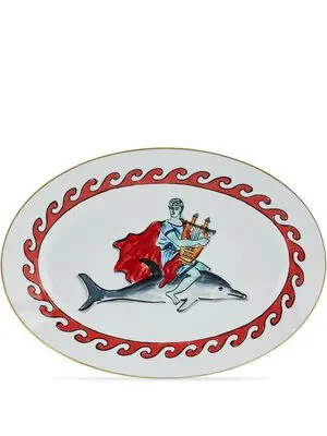 GINORI 1735 Il Viaggio Di Nettuno Serving Platter - White