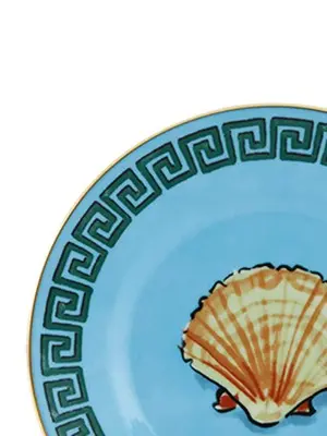 GINORI 1735 Viaggio Di Nettuno Flat Bread Plates - Blue