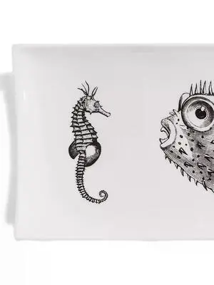 FORNASETTI Pufferfish & Seahorse Tray