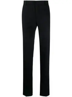 WALTER VAN BEIRENDONCK Tailored Wool/cotton Trousers - Black