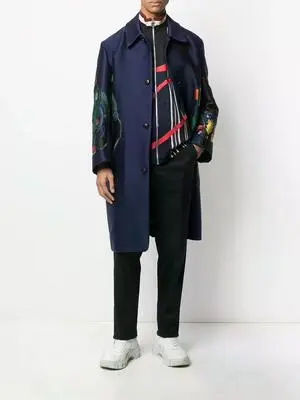 WALTER VAN BEIRENDONCK Tailored Wool/cotton Trousers