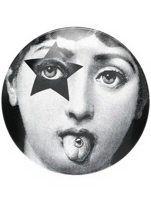 FORNASETTI T&v Ceramic Wall Plate - White