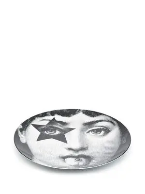 FORNASETTI T&v Ceramic Wall Plate - White