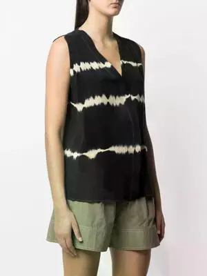 Giorgio Armani Tie-dye Print Sleeveless Top